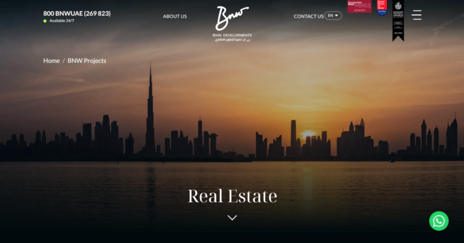 Luxury Real Estate Projects in UAE | BNW Developments